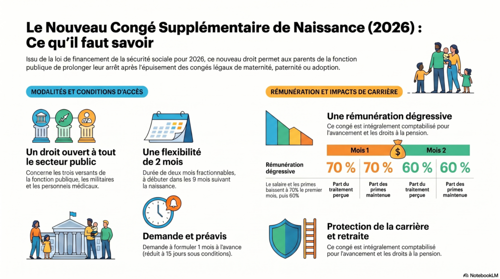 VEILLE JURIDIQUE : LE CONGE SUPPLEMENTAIRE DE NAISSANCE - SNSPP-PATS